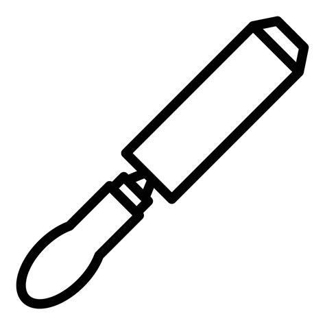 Chisel Instrument Icon Outline Style 15662358 Vector Art At Vecteezy