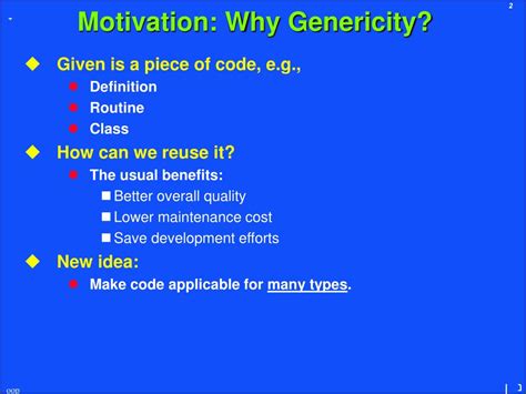 Ppt Introduction To Genericity Powerpoint Presentation Free Download Id4560511