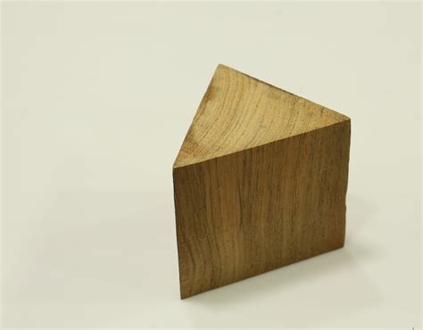 Handcrafted Wood Triangular Prism Triangle Home Garden Pot Decor Jewellery Display Stand