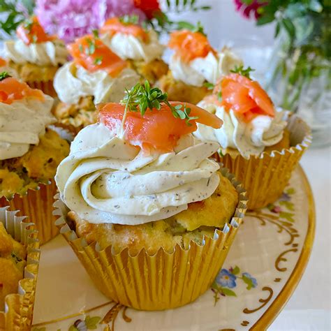 Солени Мъфини с Пушена Сьомга Закуски Предястия Рецепти Geris Food