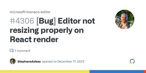 Bug Editor Not Resizing Properly On React Render · Issue 4306