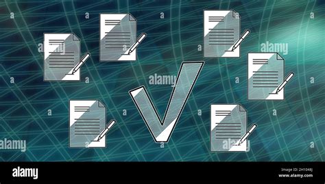 Illustration Of A Document Validation Concept Stock Photo Alamy
