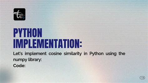 Ppt Cosine Similarity In Python Tae Powerpoint Presentation Free
