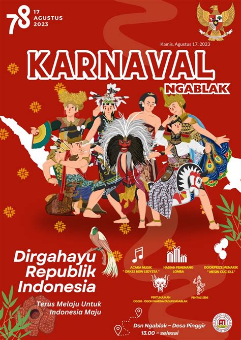 Poster Karnaval 17 Agustus 2023 Music Poster Concert Posters Classroom Posters
