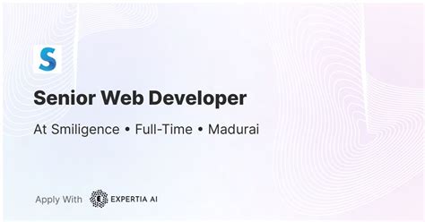 Senior Web Developer Job Madurai Mid Level