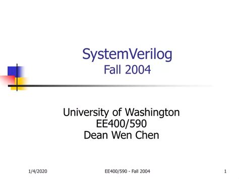 Ppt Systemverilog Enhancements Overview Powerpoint Presentation Free