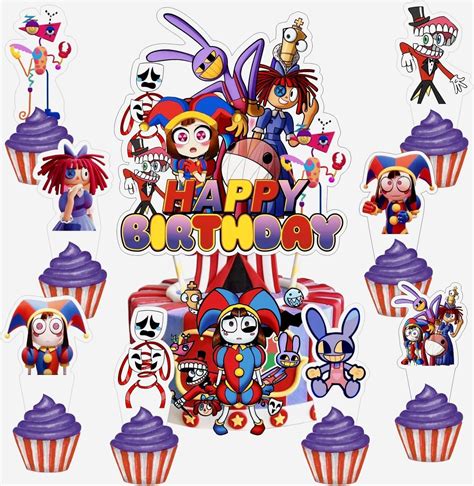 25 Piezas De The Amazing Friend Digital Con Decoraciones De Pastel De