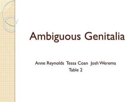 Ppt Ambiguous Genitalia Powerpoint Presentation Free Download Id