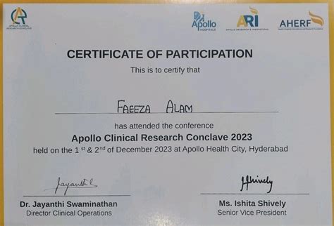 Faeeza Alam On Linkedin Apollohospitals Clinicalresearch