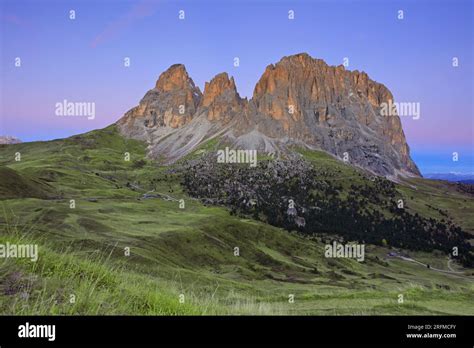 Italy Bolzano Val Gardena Sella Pass Sassolungo Massif Dolomites