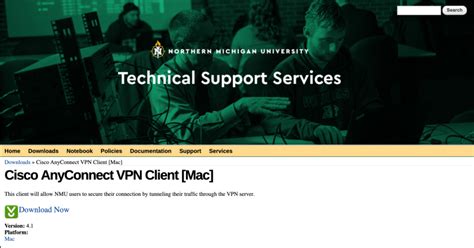 Install Cisco AnyConnect VPN Client MacOS Technology Support Services