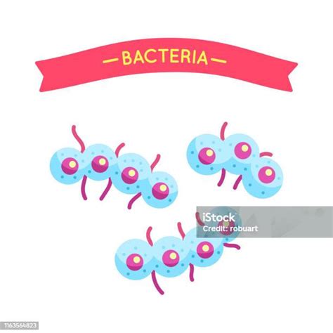 Bakteri Mikroba Atau Virus Di Bawah Poster Mikroskop Ilustrasi Stok