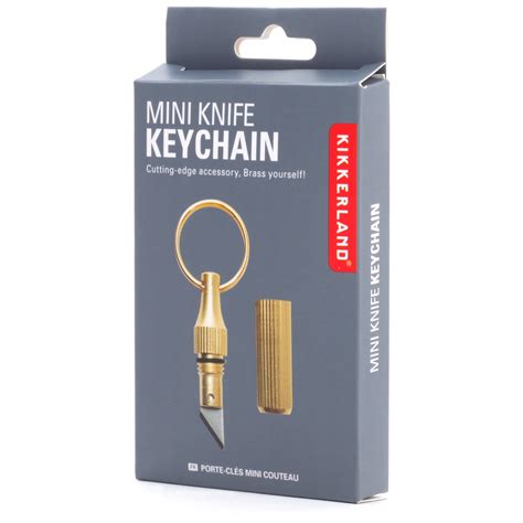 Mini Knife Keychain Kikkerland Outer Layer