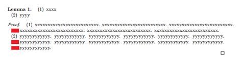 Amsthm Enumerated List In Proof Margin Qed Symbol TeX LaTeX