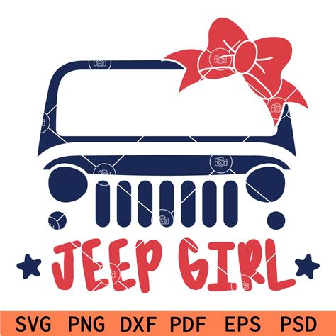 Jeep Girl Svg Red Bow Jeep Girl Svg Jeep Girl With Bow Svg Svg Docker
