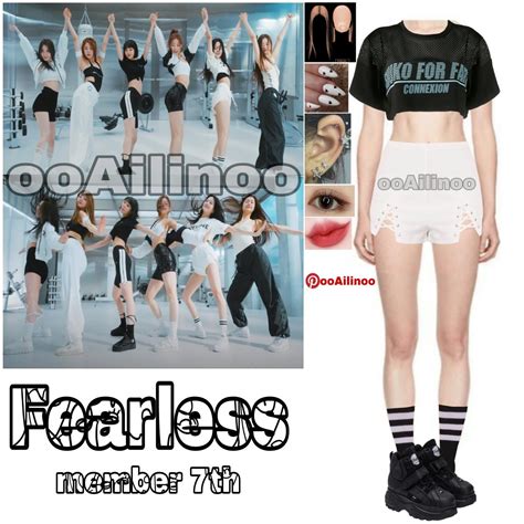 Outfit Inspired LESSERAFIM Fearless Clothing Kpop Outfits Kpop Concert Outfit