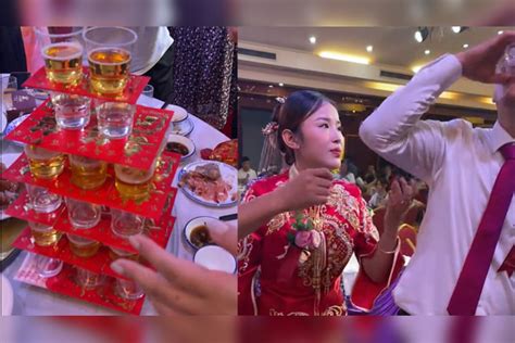 婚礼现场新郎被灌酒，新娘心疼将酒端走，结果丈母娘一举动惹热议新娘结果丈母娘