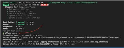 how to integrate allure report for jest tests