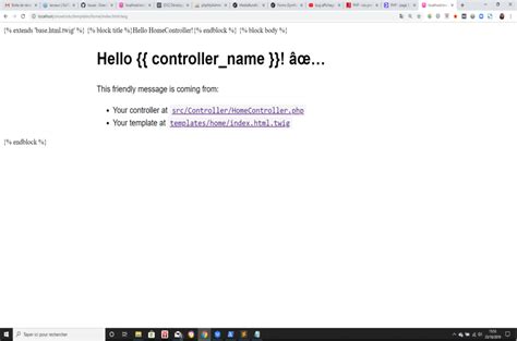Symfony 4 Problème Affichage De Vue Avec Twig Par Gwenbourhis Page 1 Openclassrooms