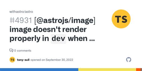 Astrojs Image Image Doesn T Render Properly In Dev When No