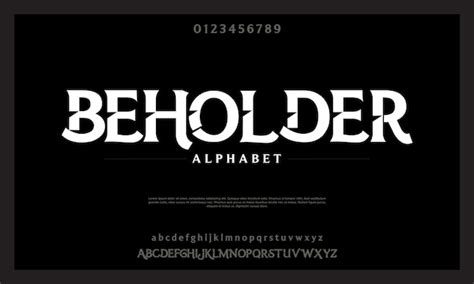 Premium Vector Abstract Minimal Modern Alphabet Fonts Typography