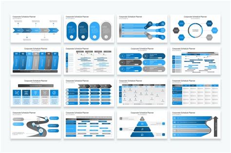 Corporate Schedule Planner Powerpoint Template Incl Planning And Business Envato
