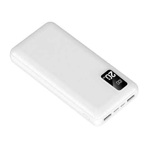 ᐉ Повербанк с индикатором заряда Type C Micro Usb 20 Gear 20000 Mah