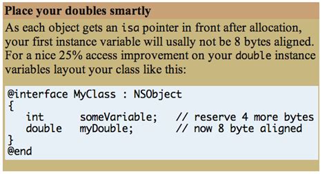 Memory Alignment Does The Order Of Instance Variable Declaration Matter In Objective C