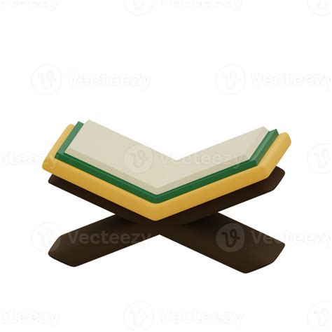 3d Rendering Alquran Icon Perfect For Moslem Design Project 19908137 PNG
