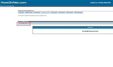 How To Add Cname Record Through Domain Control Panel Hostonnet