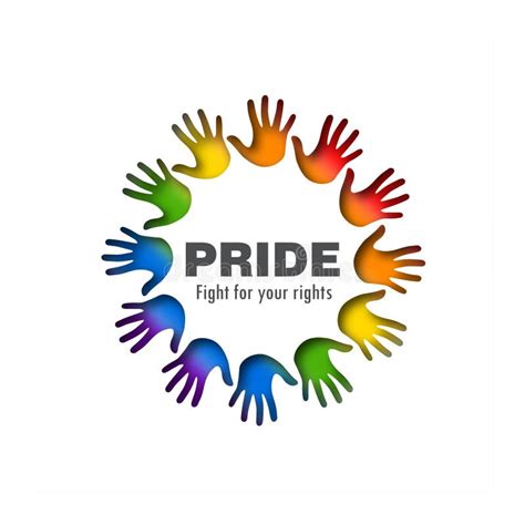 Lgbtq Pride Unity Hand Gesture Paper Cut Effect Stock Vector Illustration Of Love Banner