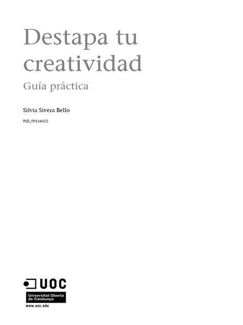 Pensamiento Creativo Módulo3 Destapa Tu Creatividad Pdf