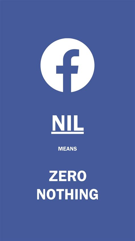 What Does “nil” Mean On Facebook Itgeared