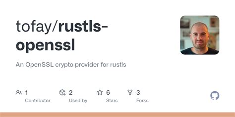 rustls openssl cargo toml at main · tofay rustls openssl · github
