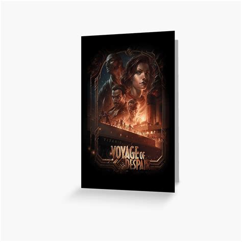 Voyage Of Despair Poster Bo4 Zombies Loading Screen Greeting Card