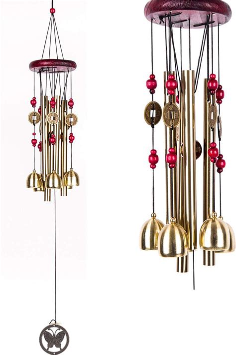 WARMINGO DE 9 Bells Wind Chime For Home Positive Vibes Wind Chimes
