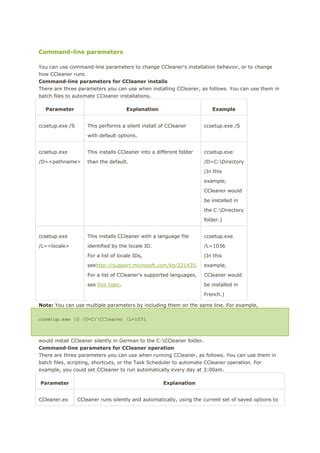 Ccleaner Command DOCX