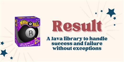 Result Library For Java A Java Library To Handle Success And Failure