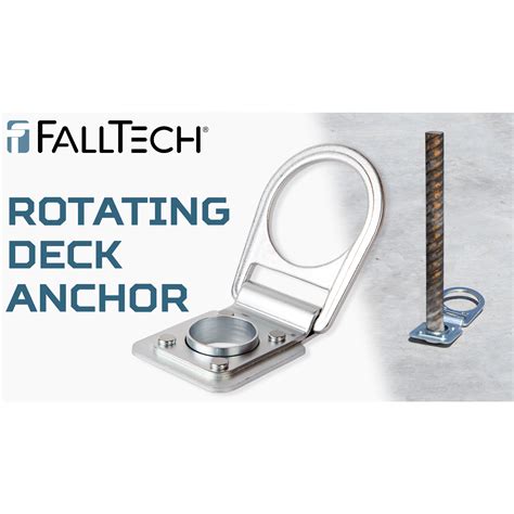 Falltech 7452ac Rotating Deck Anchor For Rebar Attachment