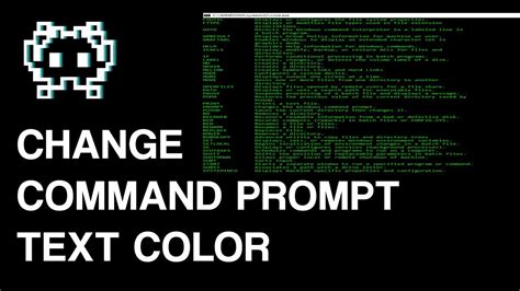 How To Change Command Prompt Text Color CMD Hacks YouTube