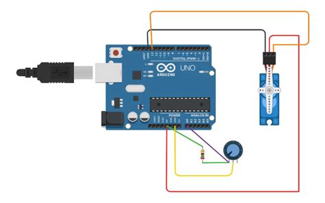 Circuit Design Controlar Posición De Servomotor Con Un Potenciómetro