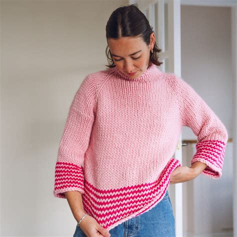 Knitting Kit Fit And Flare Jumper Lauren Aston Designs