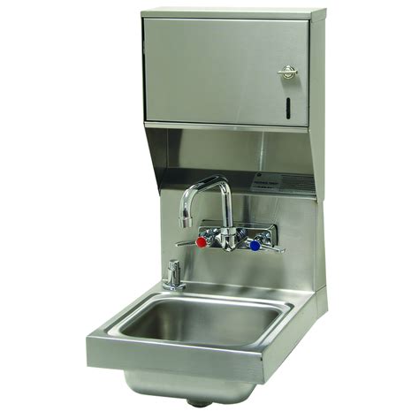 Advance Tabco 12 Inch Wide Wall Mounted Stainless Steel Hand Sink With