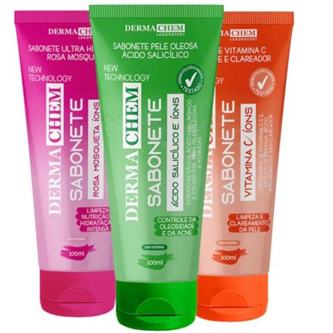 Sabonete Líquido Facial Dermachem 100ml Shopee Brasil