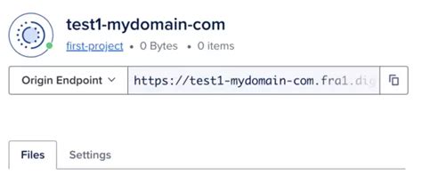 Create Digitalocean Spaces Bucket