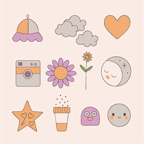 Premium Vector Vector Cute Sticker Collections