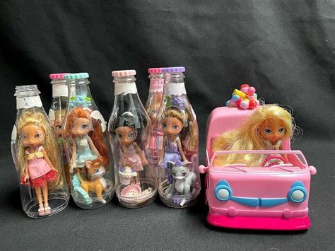 Yummi Land Candy Pop Flower Bottle Dolls 7 Dolls And 1 Bubble Van 2 Pets
