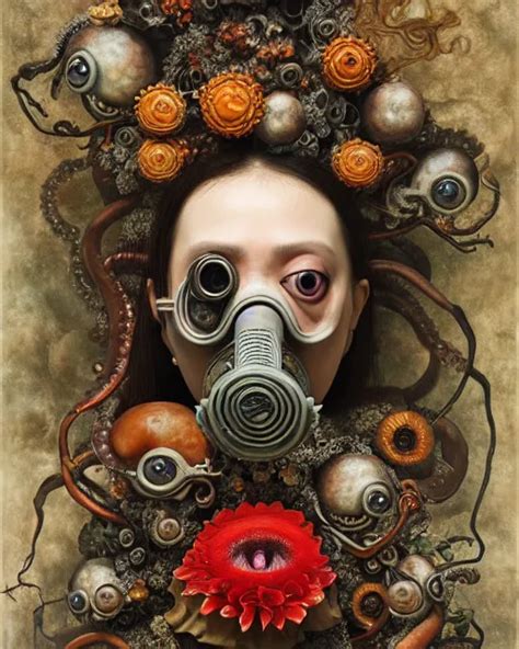 A Biomorphic Portrait With With Large Eyes Stable Diffusion Openart