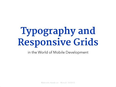 (PDF) Typography and Responsive Grids in the World of Mobile ...