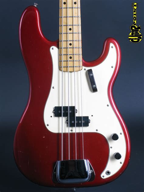 1972 Fender Precision Bass Candy Apple Red Guitarpoint